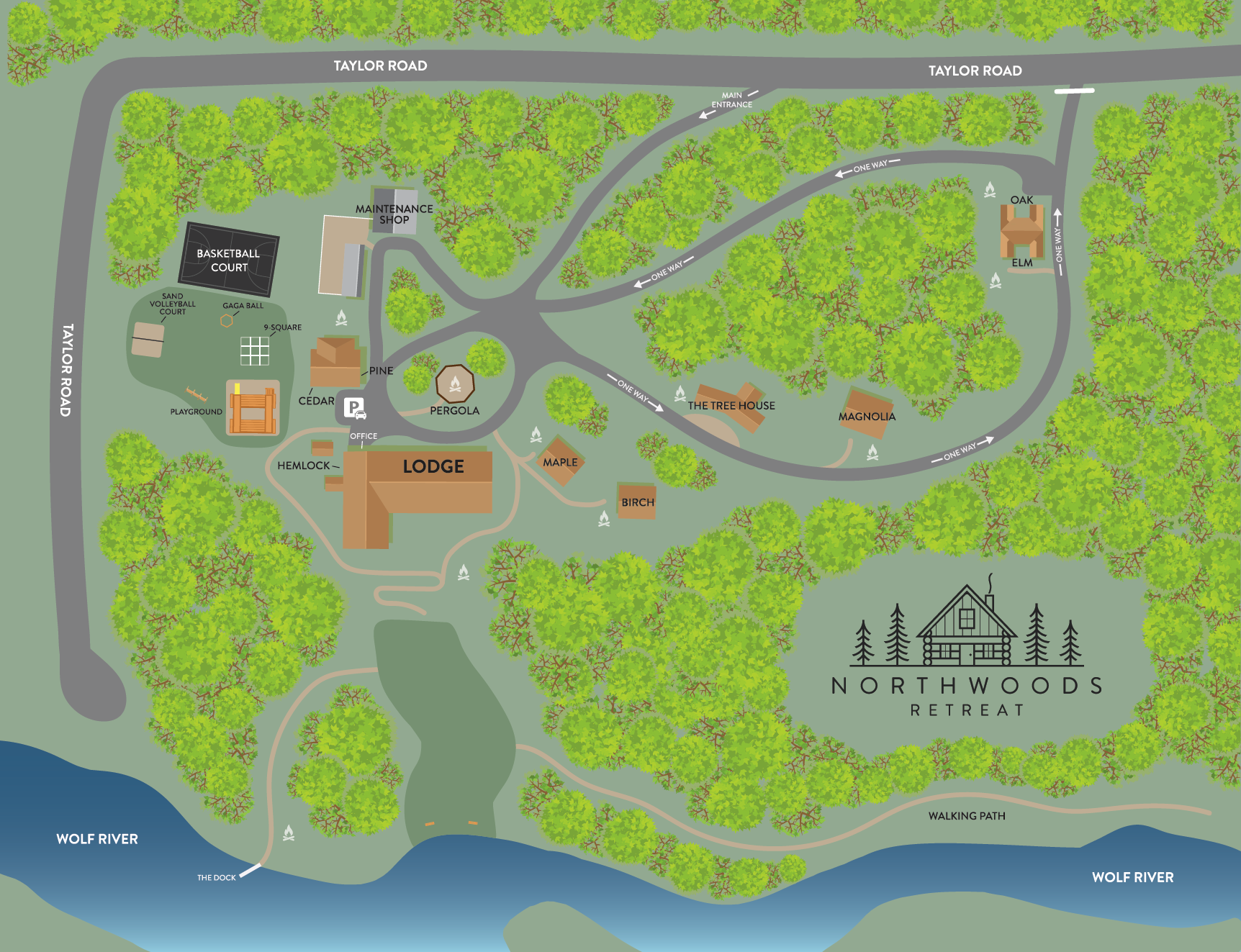 Map — Northwoods Retreat